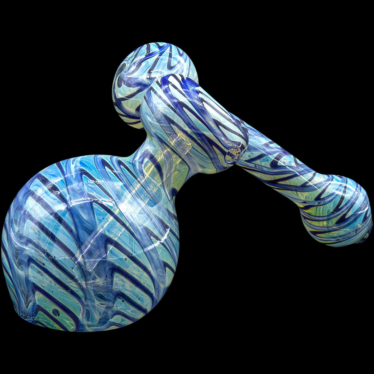 "Colored Sidecar" Fumed Sidecar Bubbler Pipe (Various Colors) – LA Pipes