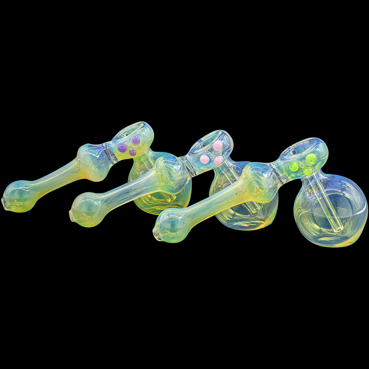 "Silver Hammer" Fumed Hammer Bubbler Pipe (Various Colors) – LA Pipes