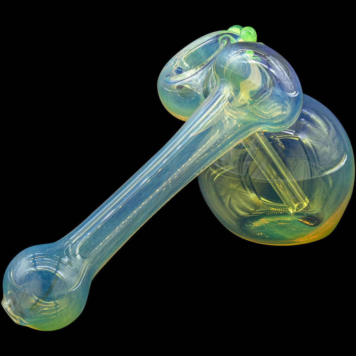 "Silver Sidecar" Fumed Hammer Sidecar Pipe (Various Colors) – LA Pipes