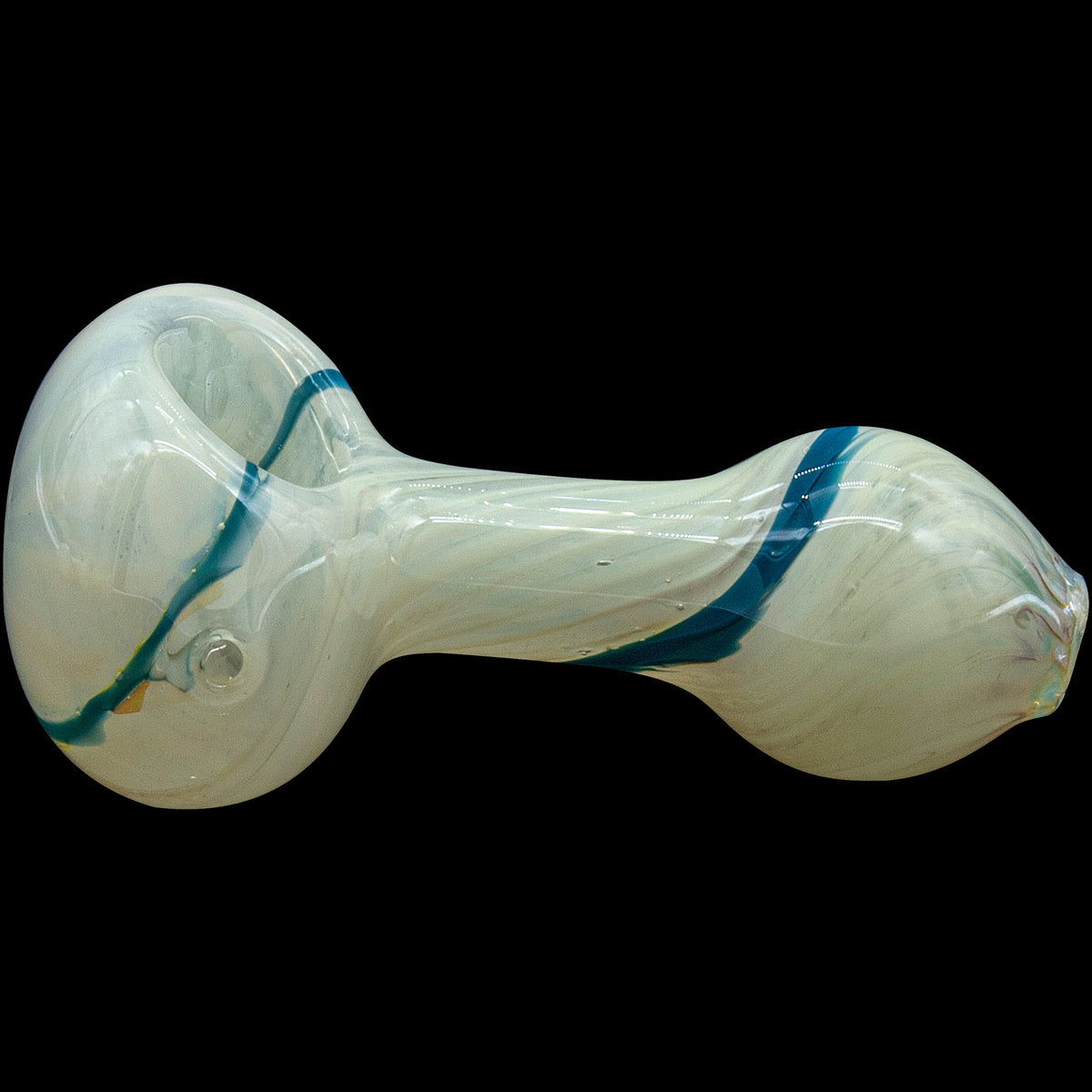 "Bones" White Color Spoon Pipe – LA Pipes