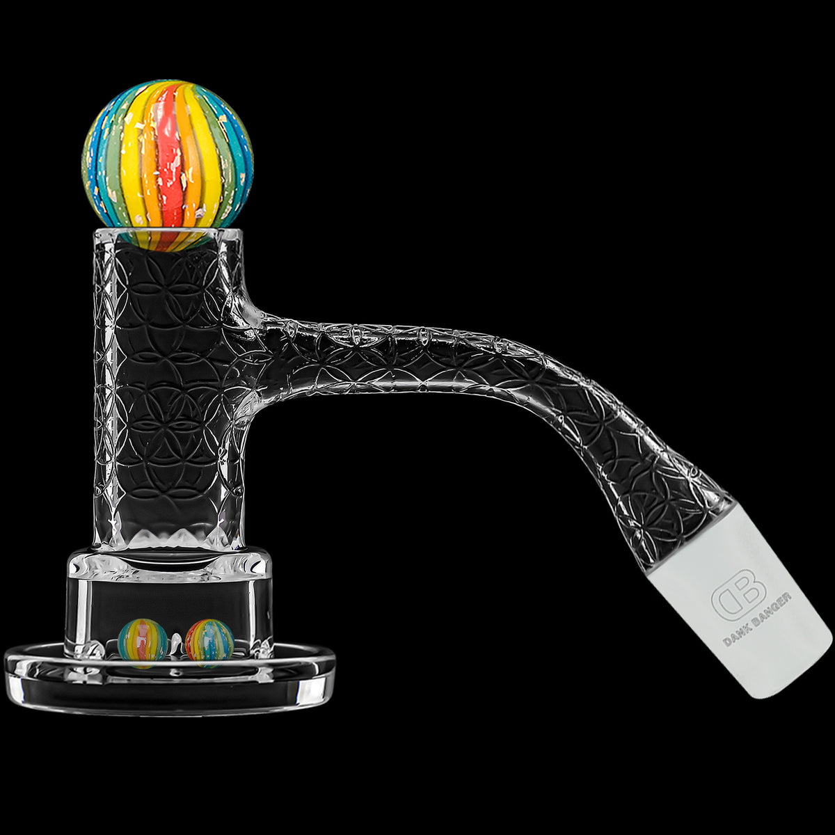 DANK BANGER Flower of Life Terp Slurper With Pearls – LA Pipes
