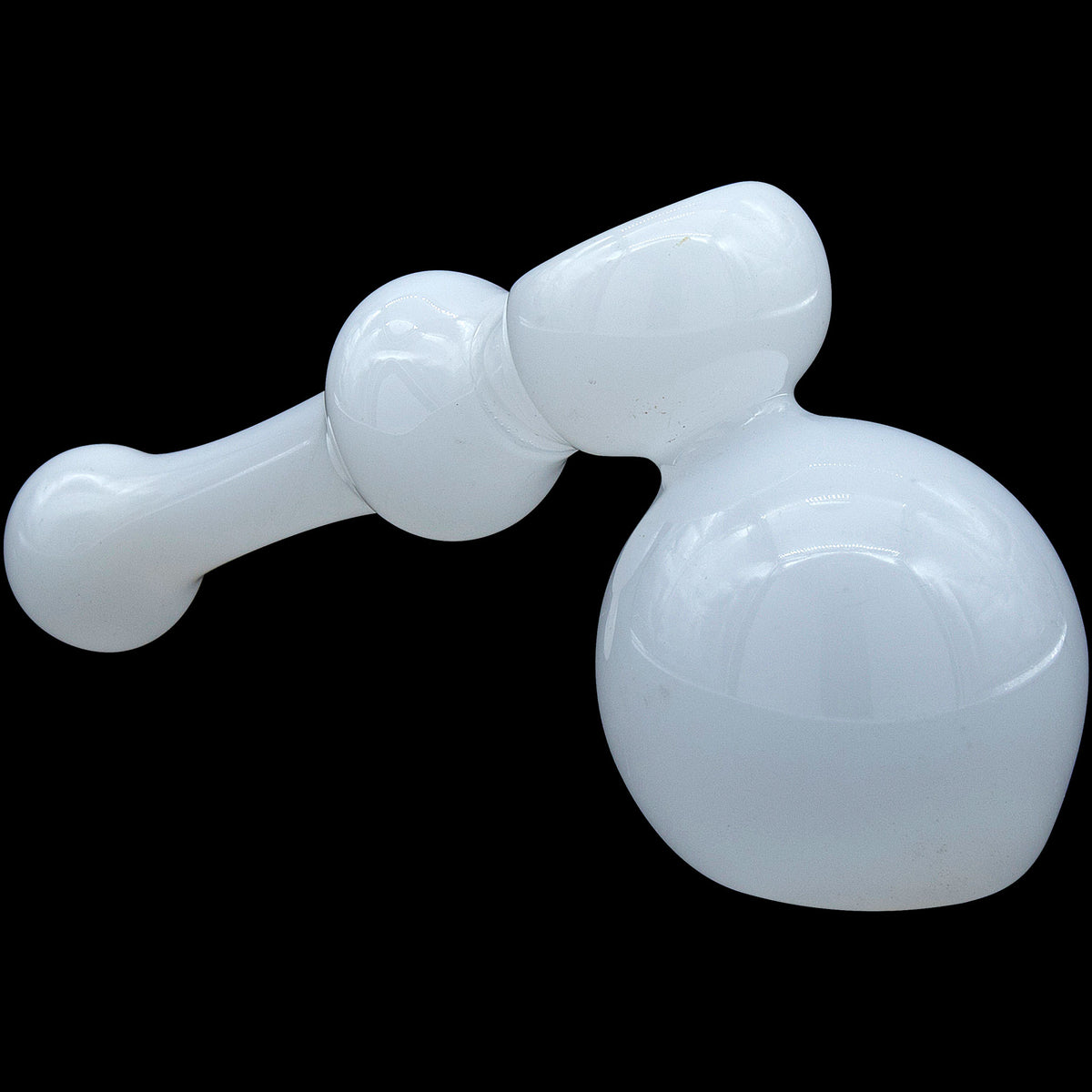 "Ivory Hammer" Glass Hammer Bubbler Pipe – LA Pipes