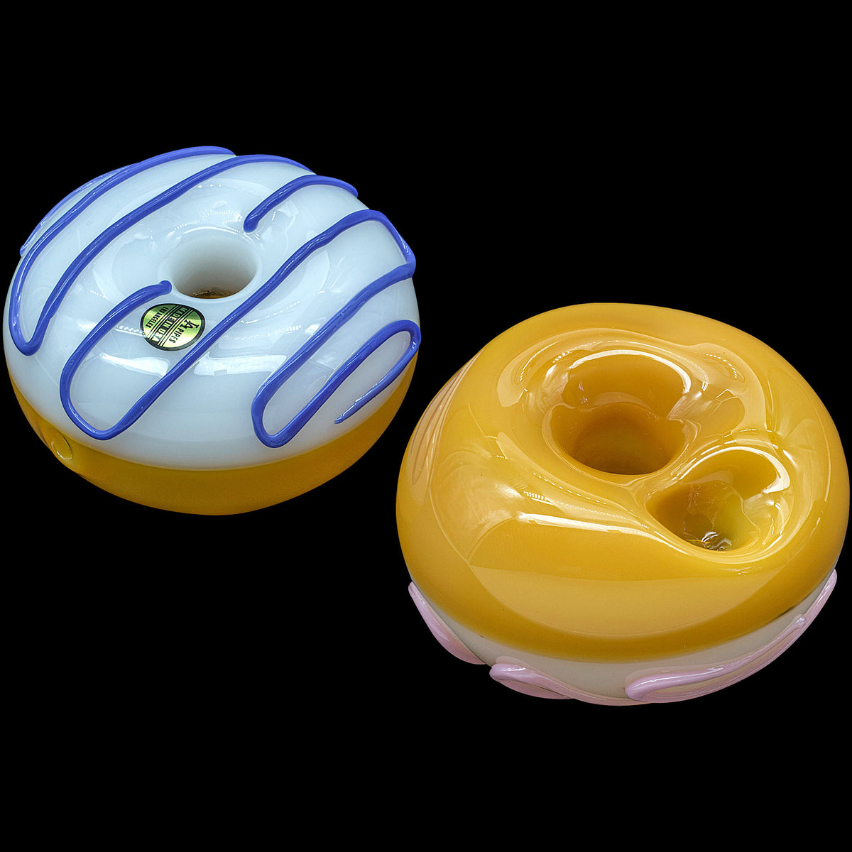 "Frosted Donut" Glass Pipe – LA Pipes
