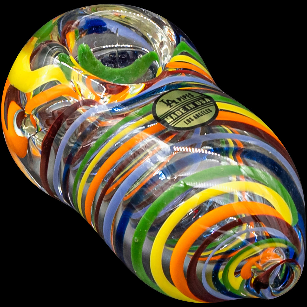 "Easter Egg" Rainbow Swirl Heavy Egg-Shaped Pipe – LA Pipes