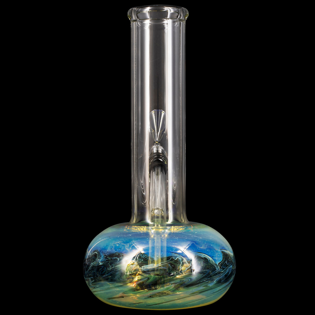 "Smoke Signals" Buoy Fumed Base Bong – LA Pipes