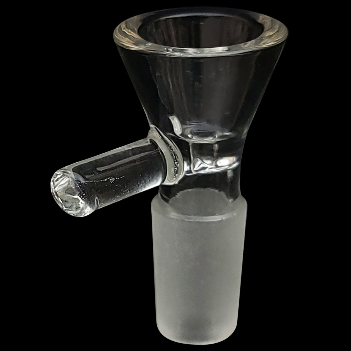 Funnel glass on glass 14mm bowl with handle – LA Pipes