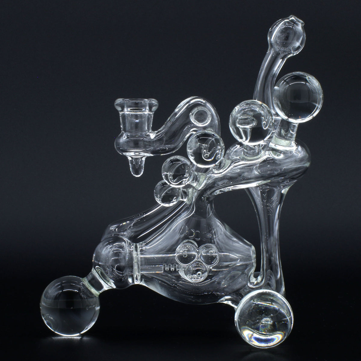 Clayball Glass "Translucent Dreams" Heady Recycler Dab-Rig – LA Pipes