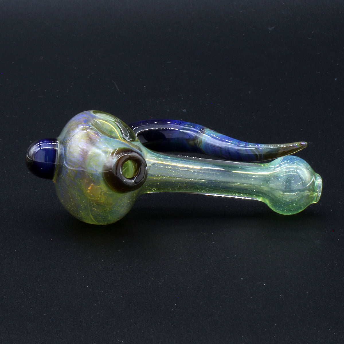 Clayball Glass "Green Horn Nebula" Heady Hand-Pipe – LA Pipes