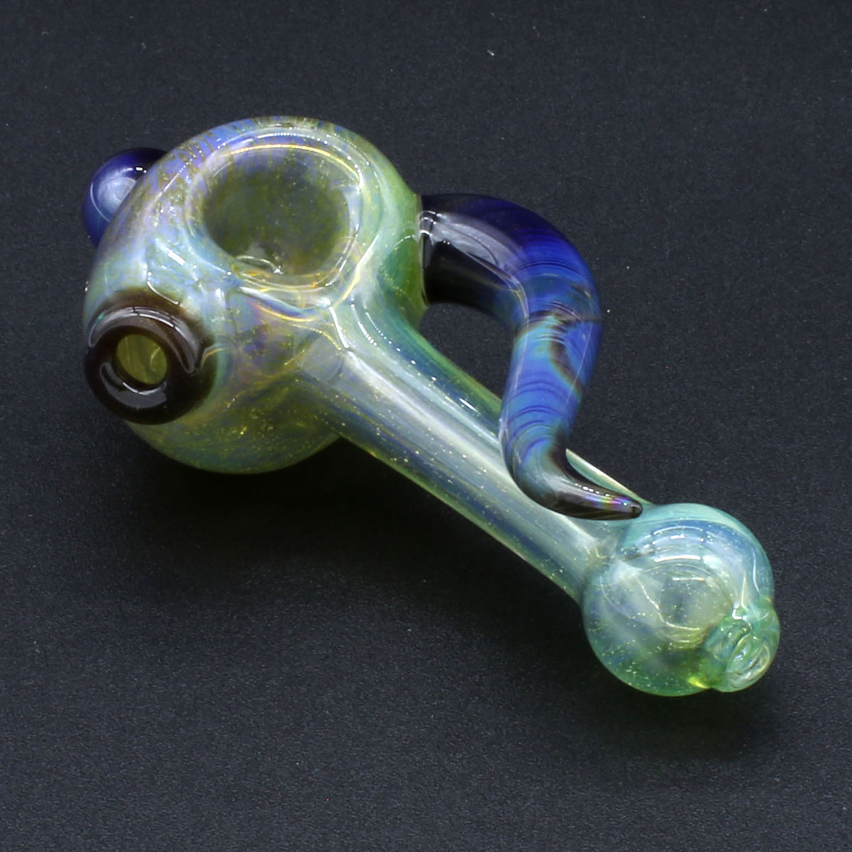 Clayball Glass "Green Horn Nebula" Heady Hand-Pipe – LA Pipes